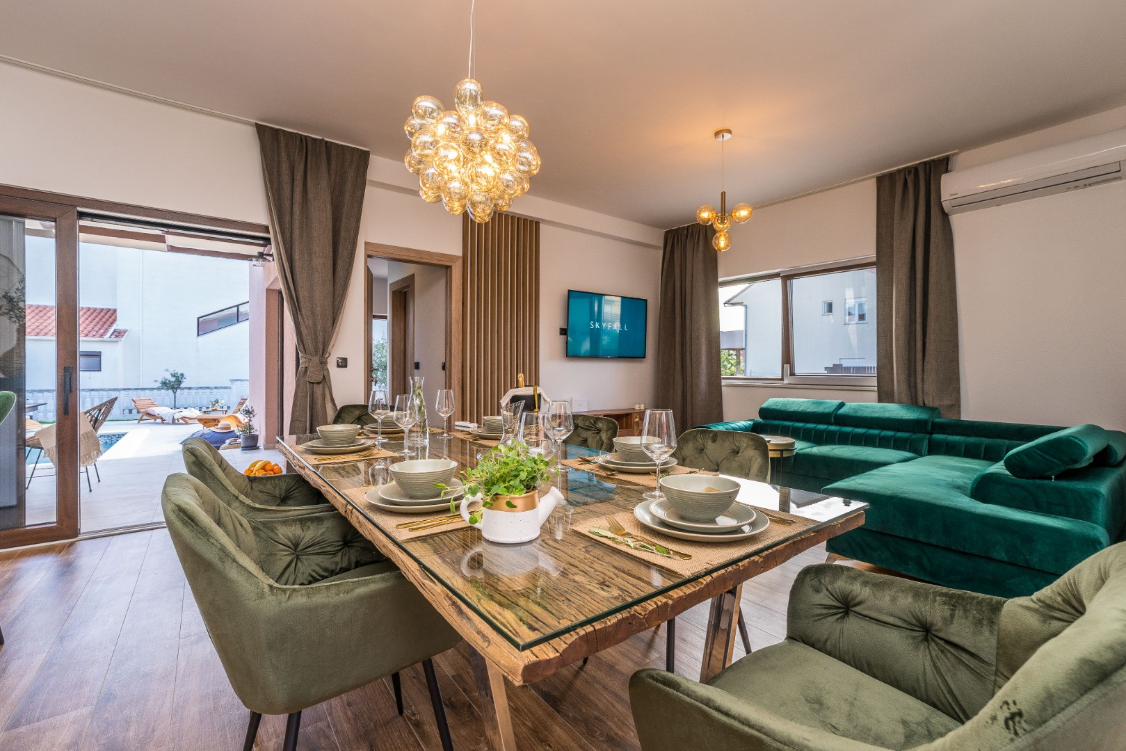 Villa Skyfall with heated pool, Bibinje, Dalmatia, Croatia